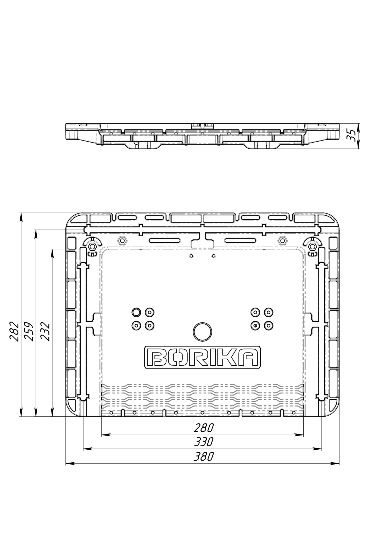 Tablet black edition Fasten Borika - RBOAT
